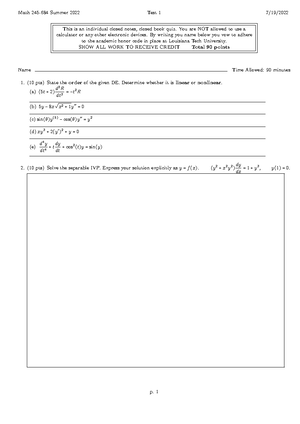 245-4 - Math245- Section 4.1 Notes - MATH 245 - Studocu