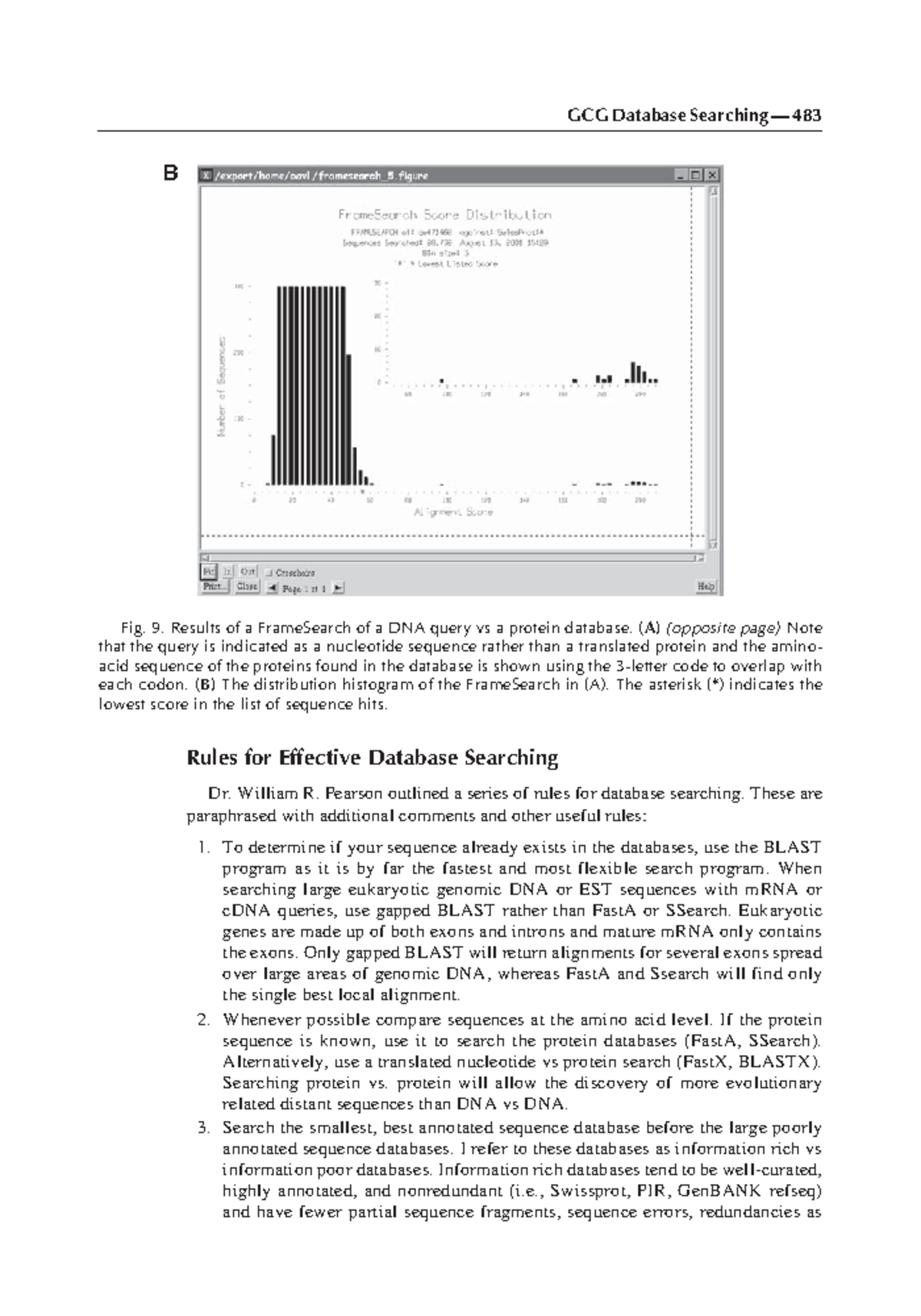 Introduction to bioinformatics-166 - GCG Database Searching — 483 Rules ...