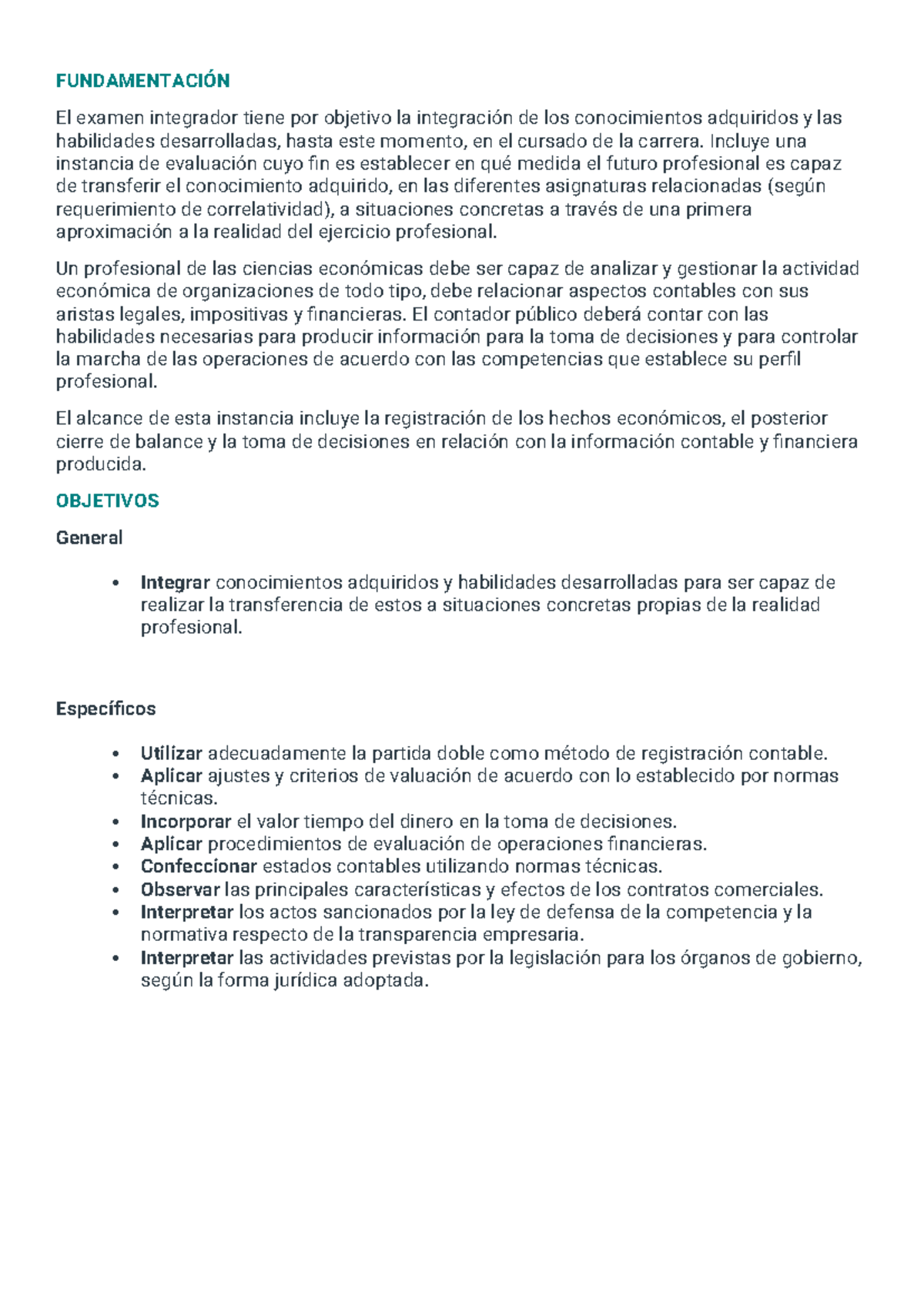 Programa EFIP 1 - 2024 - FUNDAMENTACIÓN El examen integrador tiene por ...