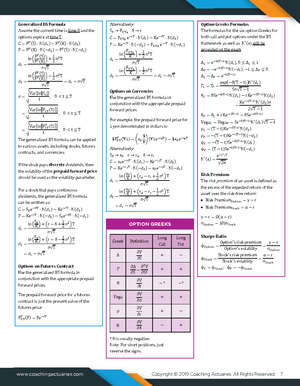 Ifm formula sheet - fiance - COMPARING OPTIONS COMPARING OPTIONS Bounds ...