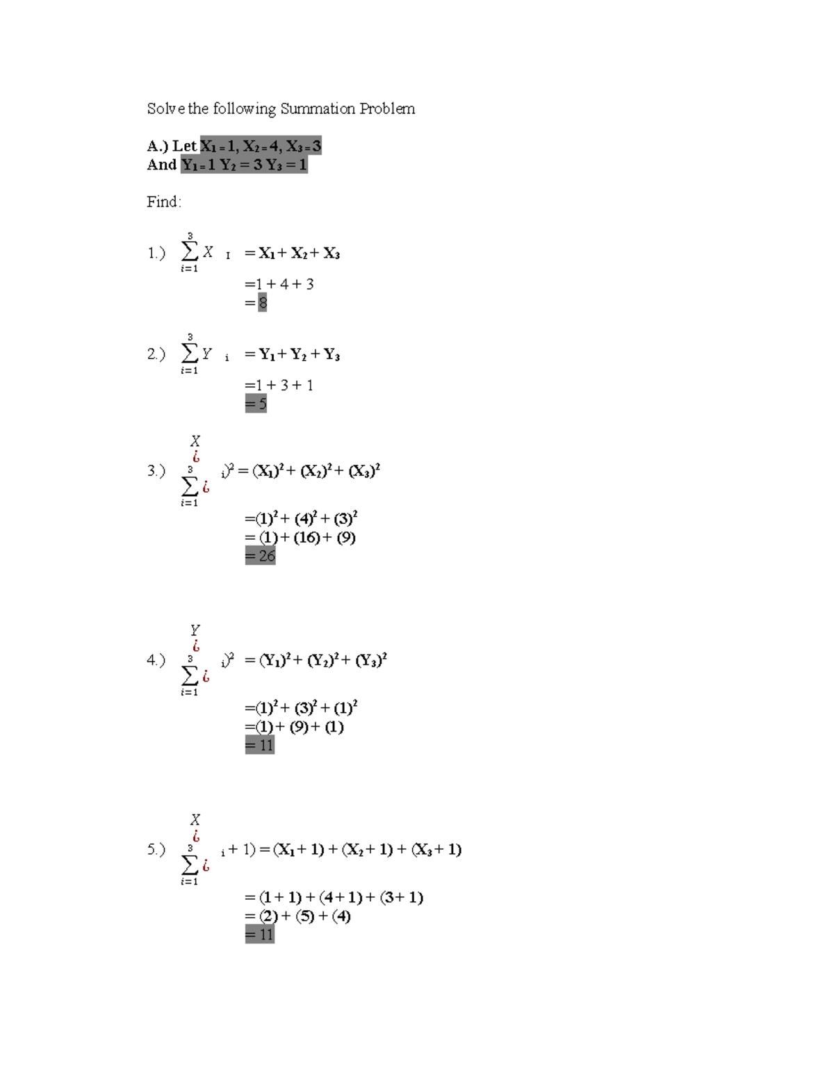 Example-1.E- Biostatistics (SAMPLE SOLVING IN SUMMATION NOTATION ...
