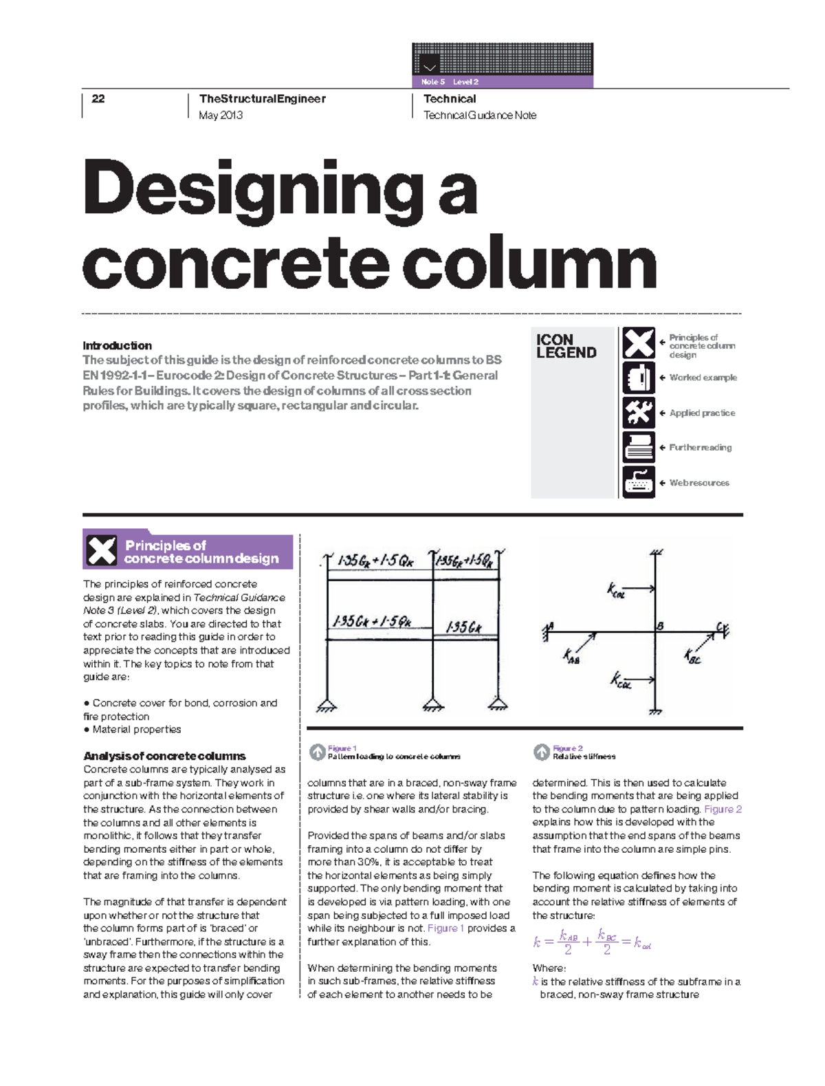 Note5-level 2 - Column Design to Eurocode 2 - 22 TheStructuralEngineer ...