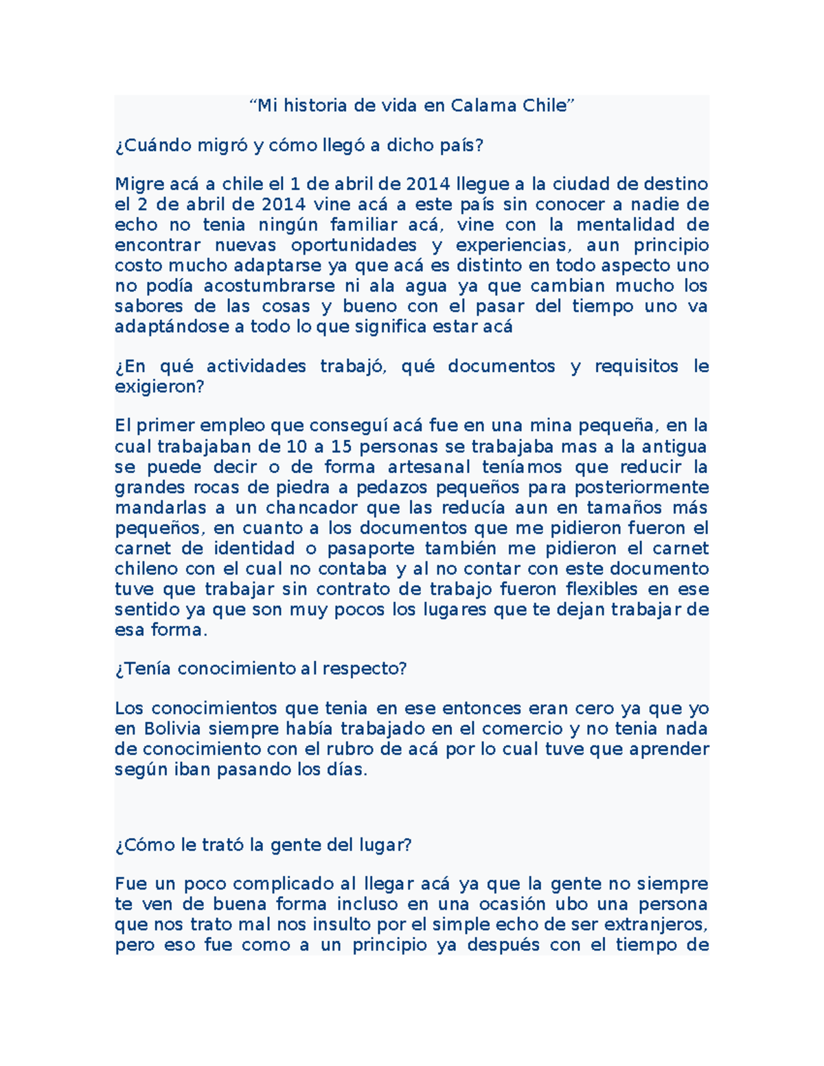 Tarea 3Mod5 TB Excel Alvaro Ramos Ckuno - “Mi historia de vida en ...