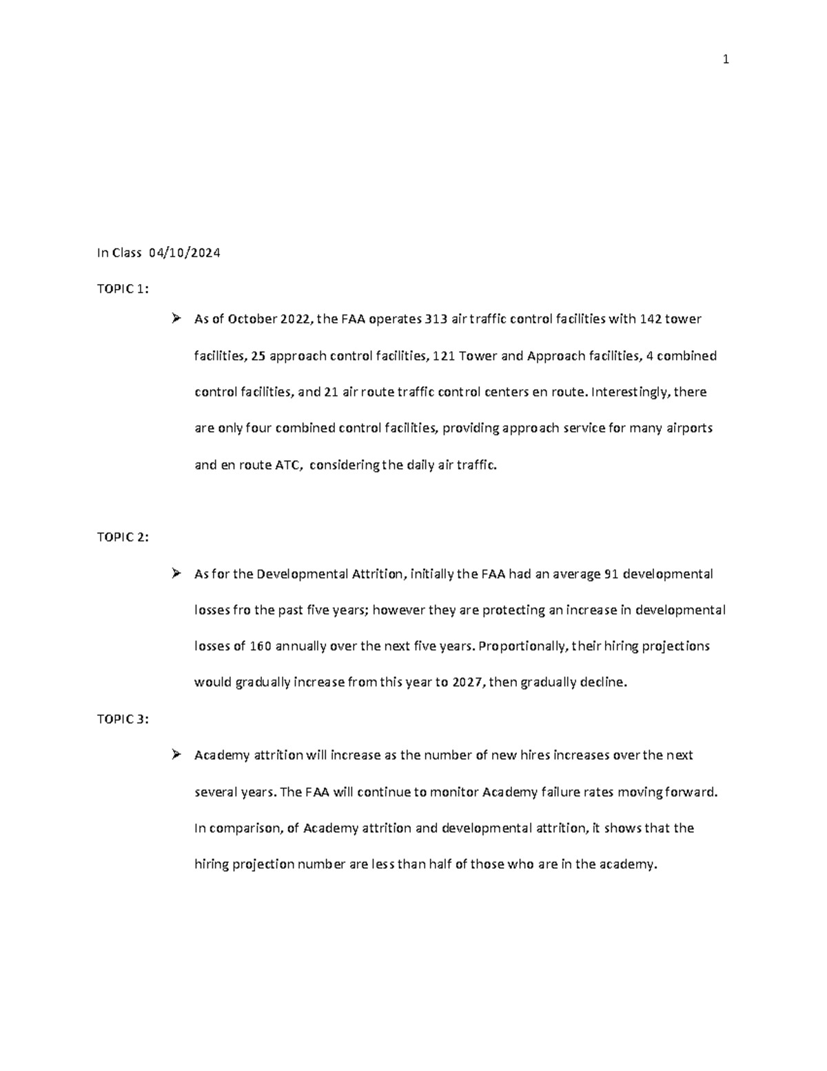 AVS In Class Assignment 4.10 WK1 - 1 In Class 04/ 10 / TOPIC 1: As of October 2022, the FAA ...
