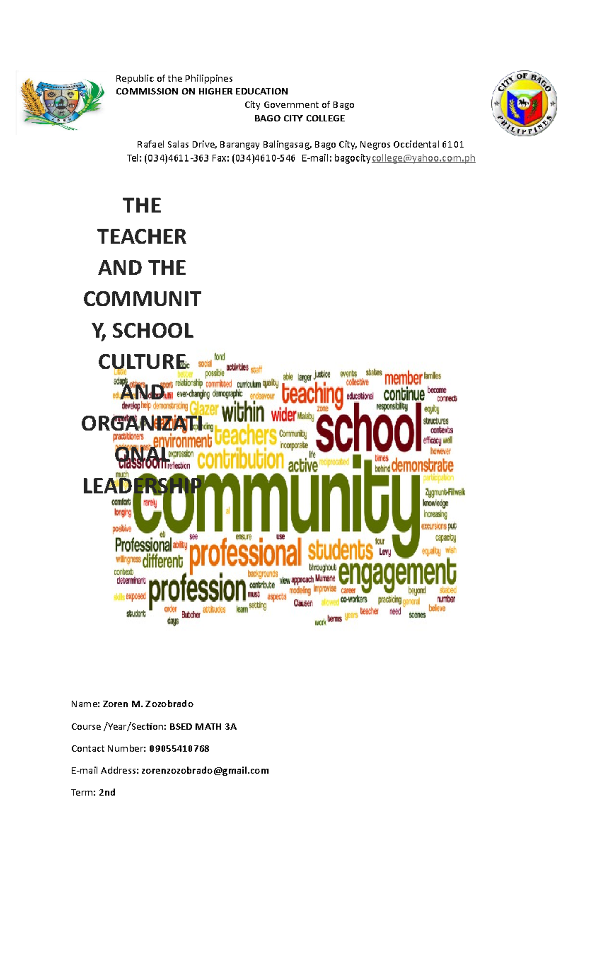 Ed 9 answers for module Ed 9 - Republic of the Philippines COMMISSION ...