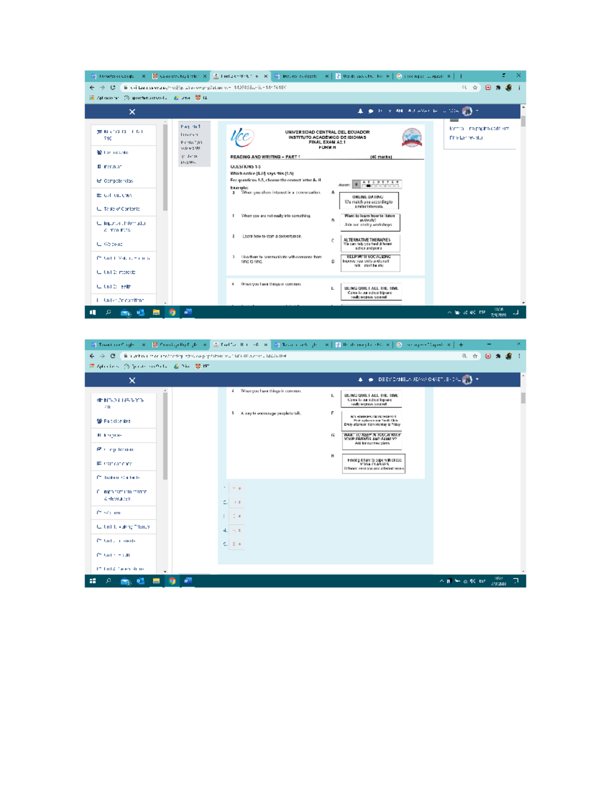 Exam-A2 - .......,...... - ingles - UCE - Studocu