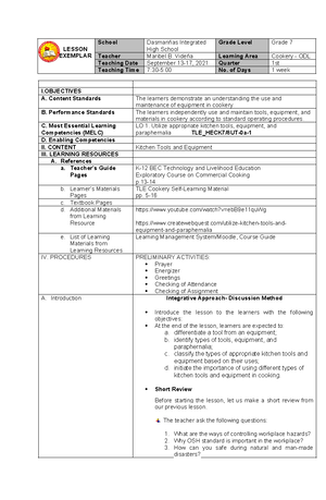 COT 2 Lesson Plan - Can be used by teachers as basis for their COT - A ...