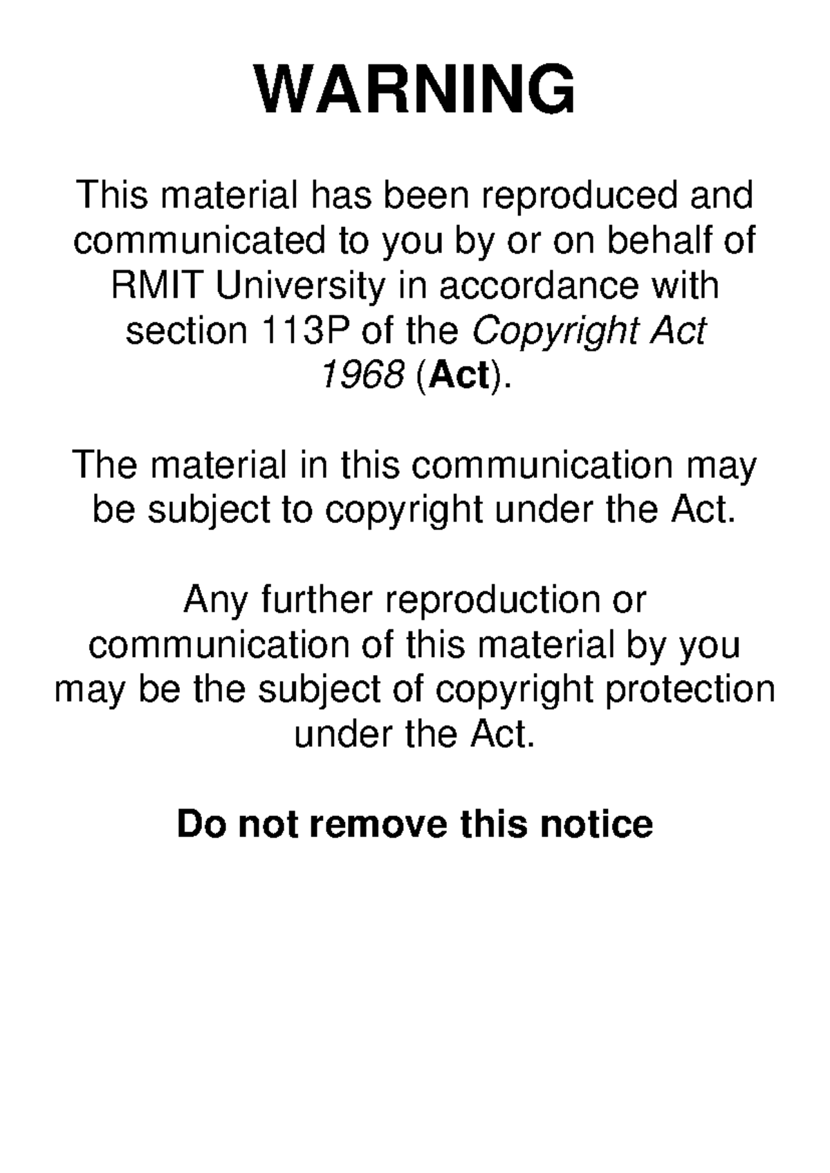 Rasche 2017 reading - WARNING This material has been reproduced and ...