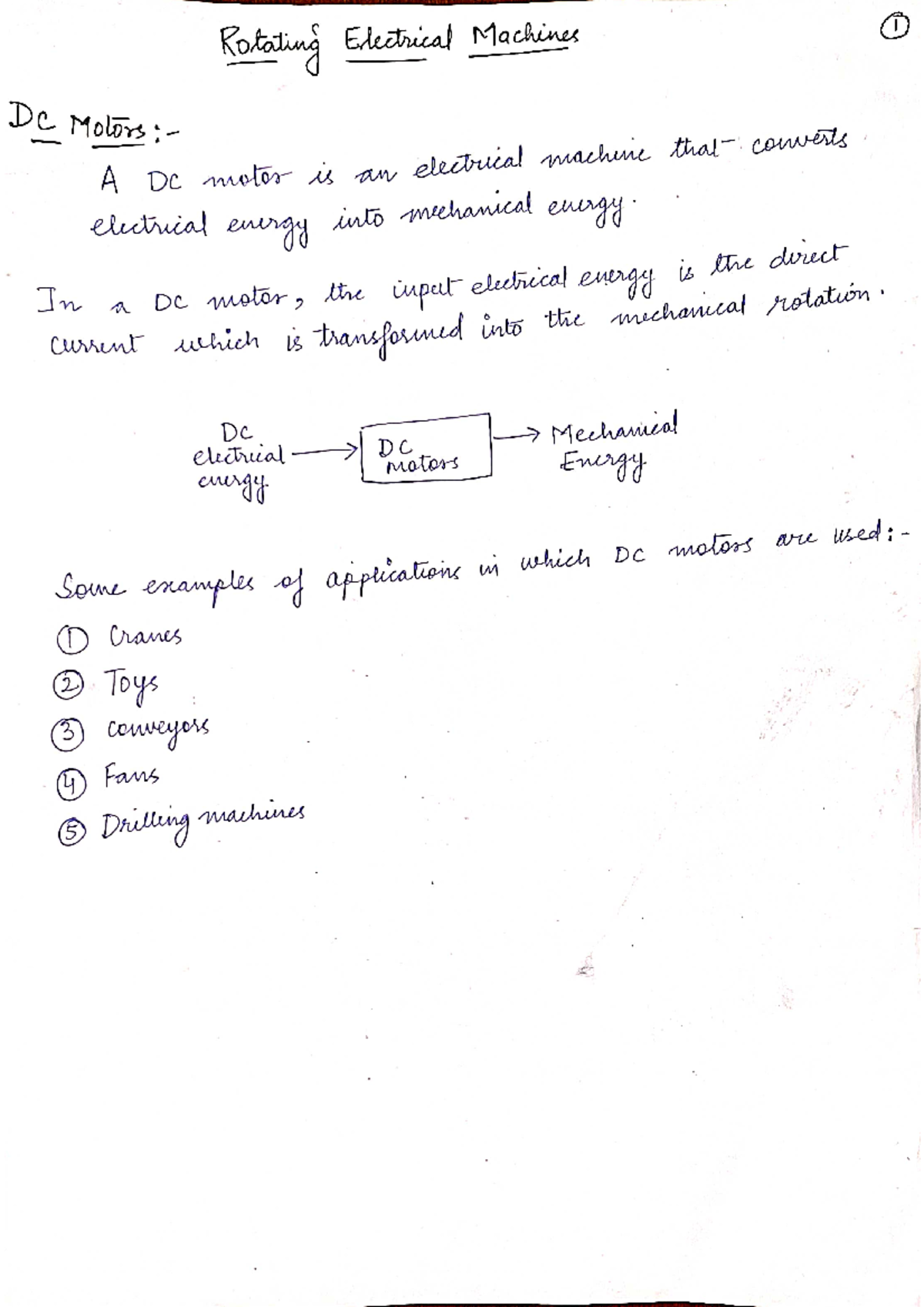 DC Motor - Basic Electrical and Electronics Engineering - Studocu