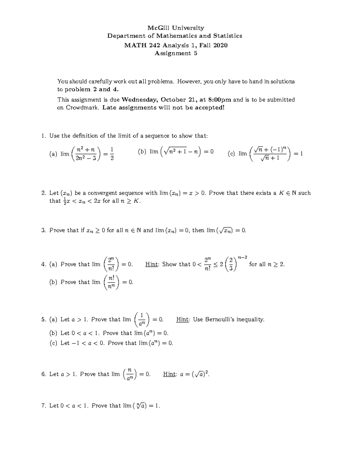 Fall 2020 assignment5 - McGill University Department of Mathematics and ...