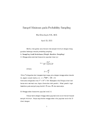 [Solved] fungsi penyaringan pada metode gravimetri - Metode Riset Sampling - Studocu