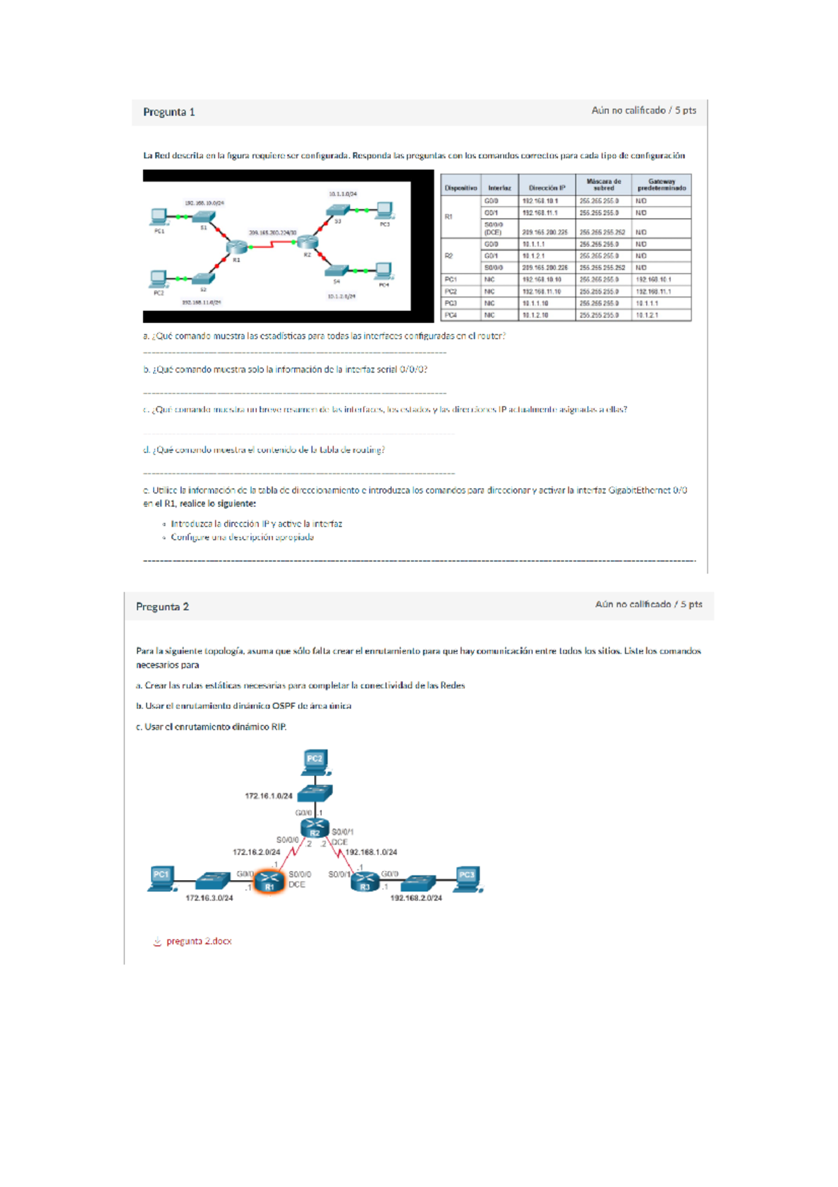Examen Final - Redes y comunicación Redes y comunicación Redes y ...