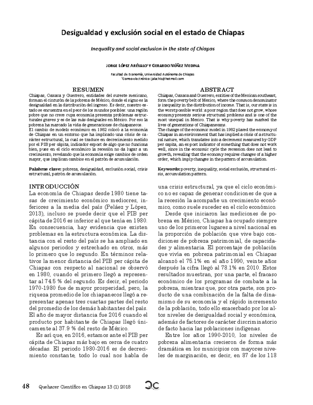 4.Desigualdad y exclusion social - En consecuencia, hay evidencia que existen problemas en la ...