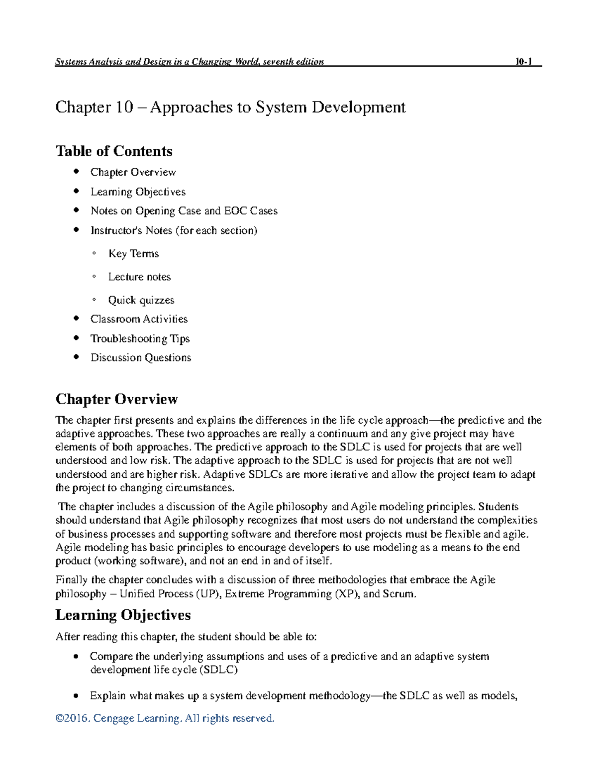 IM-7ed-Chapter 10 - System development methodologies - Chapter 10 ...