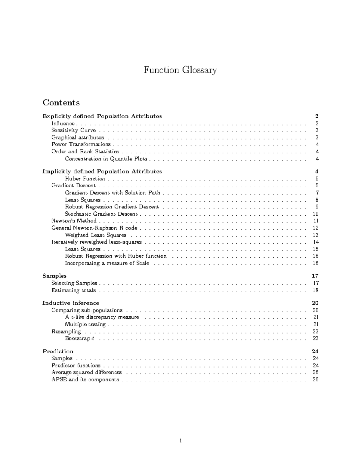 R Function Glossary In Stat341 Assignments Function Glossary