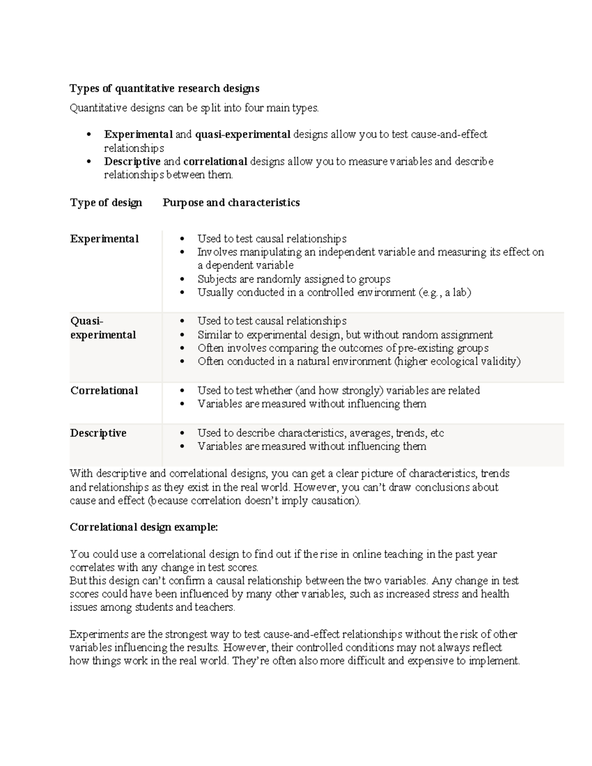 Types of quantitative research designs 2024 - Types of quantitative ...