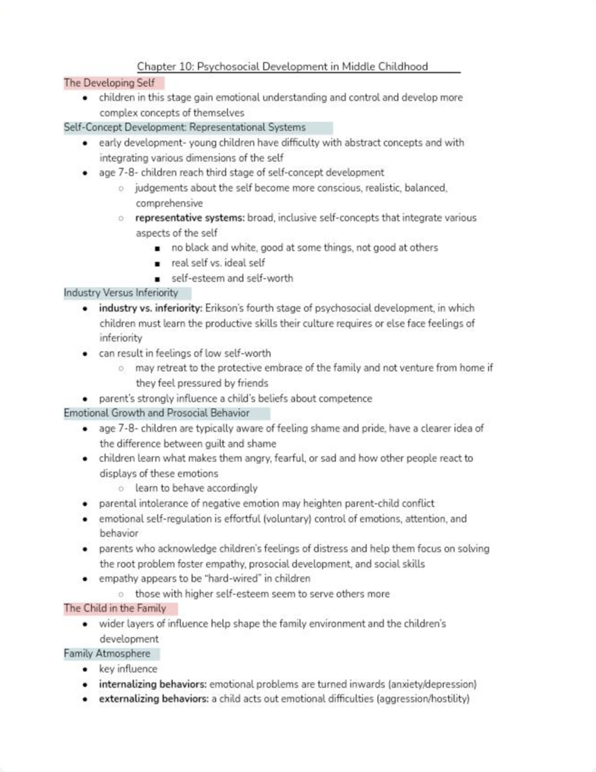Chapter 10(DEV - Developmental Psychology - Studocu