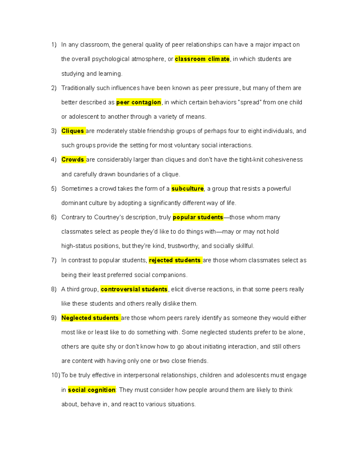 ELM-200 Chapter 7.2 Notes - In any classroom, the general quality of ...