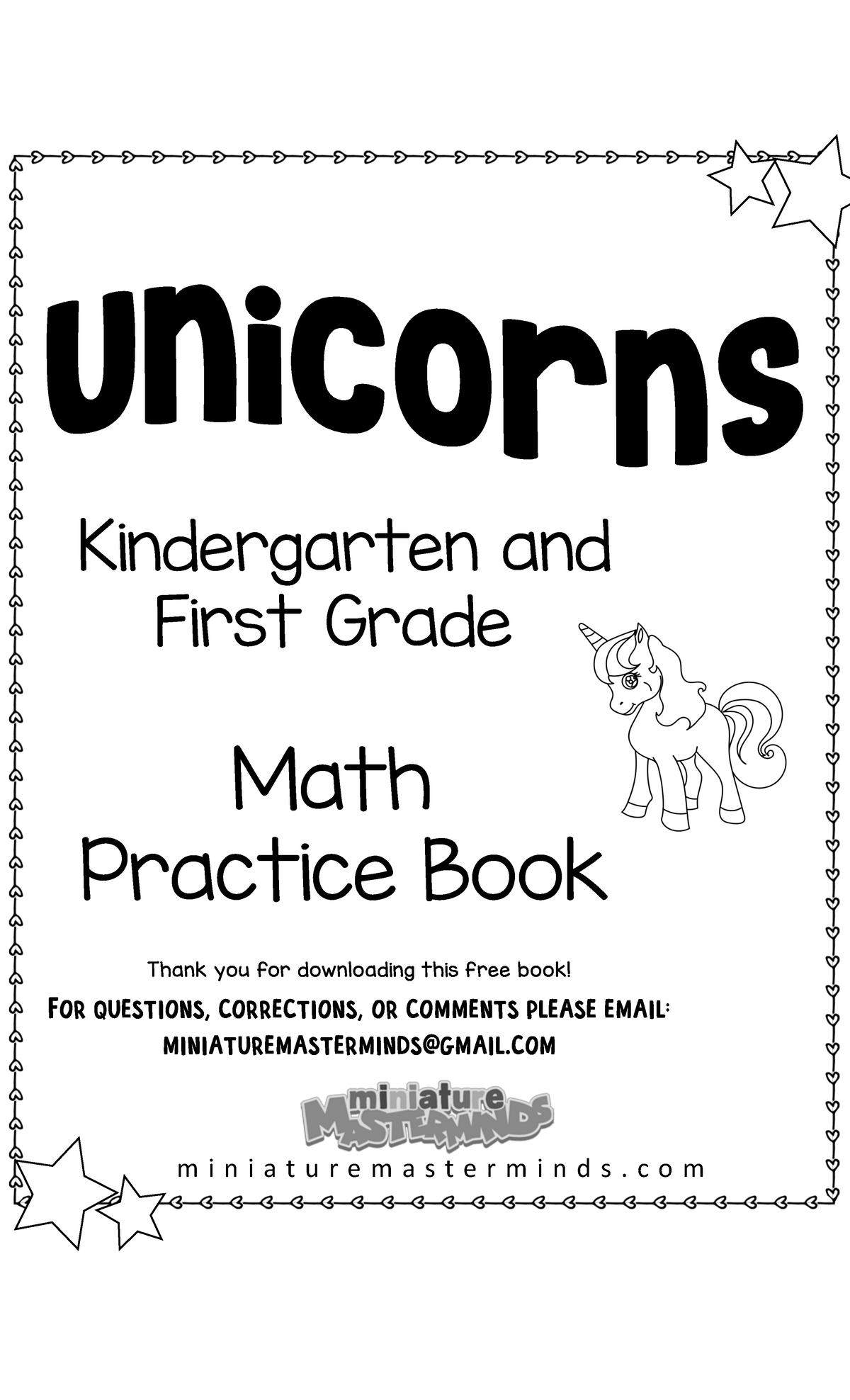 Unicorn%20Math - preescolar - Thank you for downloading this free book ...