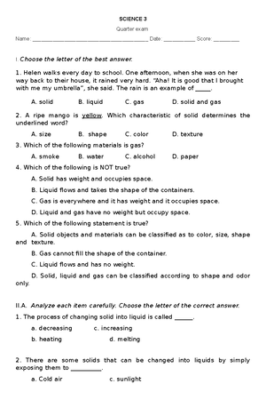Science MELCs Grade 4 - 378 Grade Level: Grade 4 Subject: Science ...
