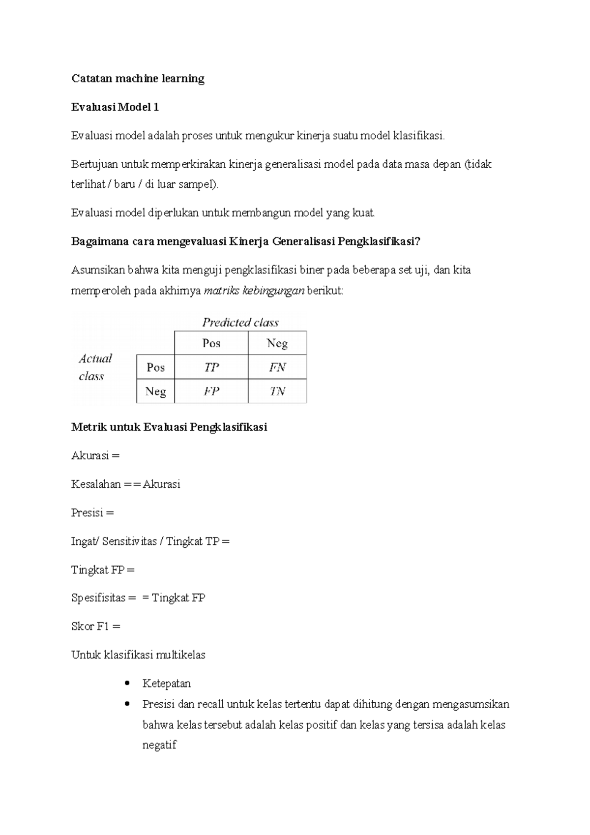 Catatan machine learning evaluasi model 1 - Catatan machine learning ... Catatan machine learning evaluasi model 1 - Catatan machine learning ...