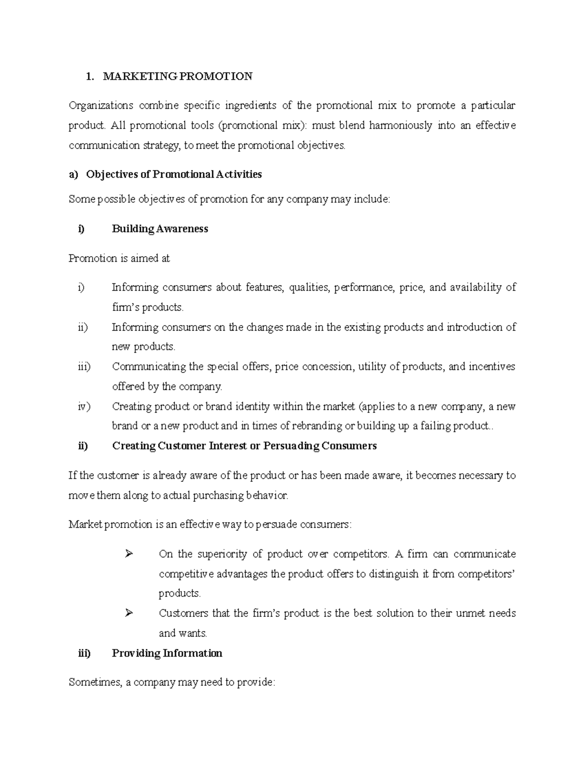 Marketing Promotion - 1. MARKETING PROMOTION Organizations combine ...