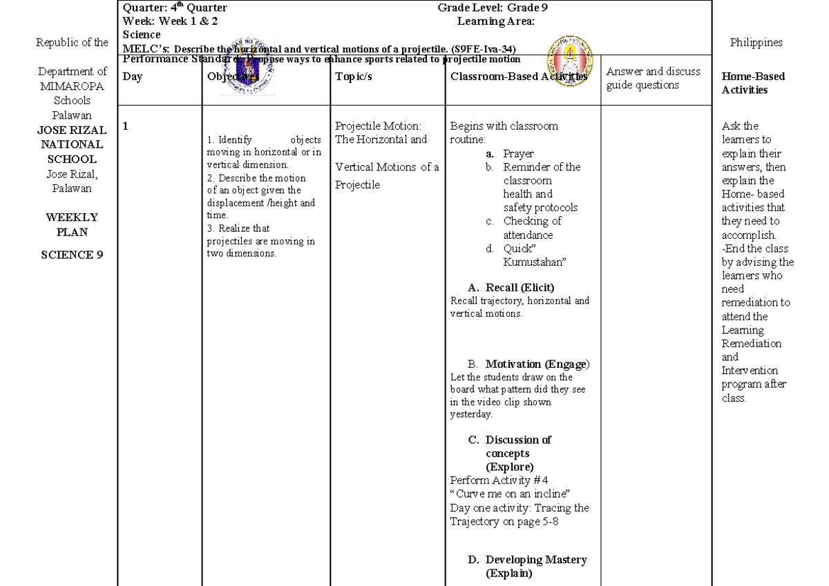 Wlp-science-9-4th-wk-1-2 compress - Republic of the Quarter: 4th ...