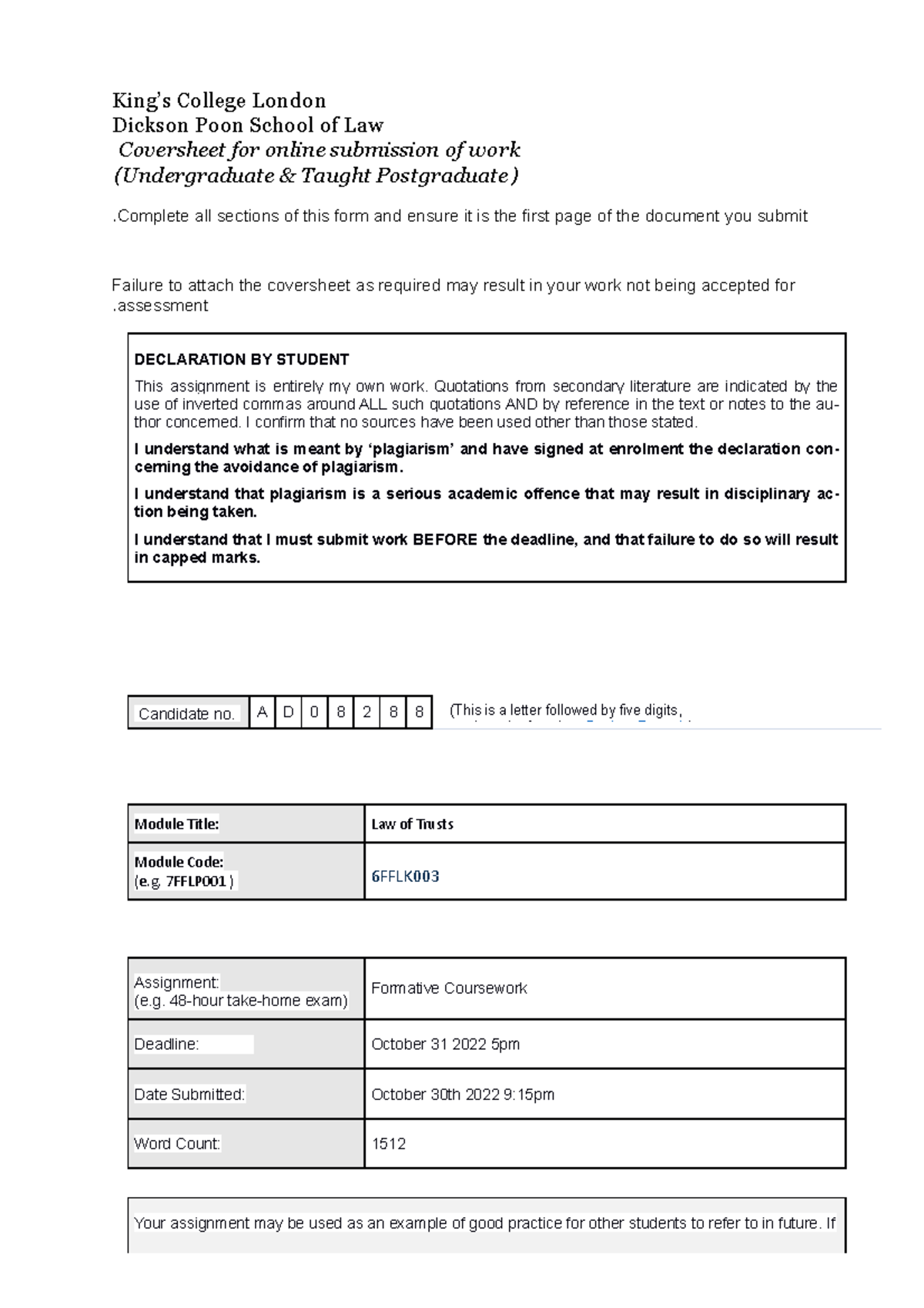 AD08288 - First Class Essay - King’s College London Dickson Poon School ...