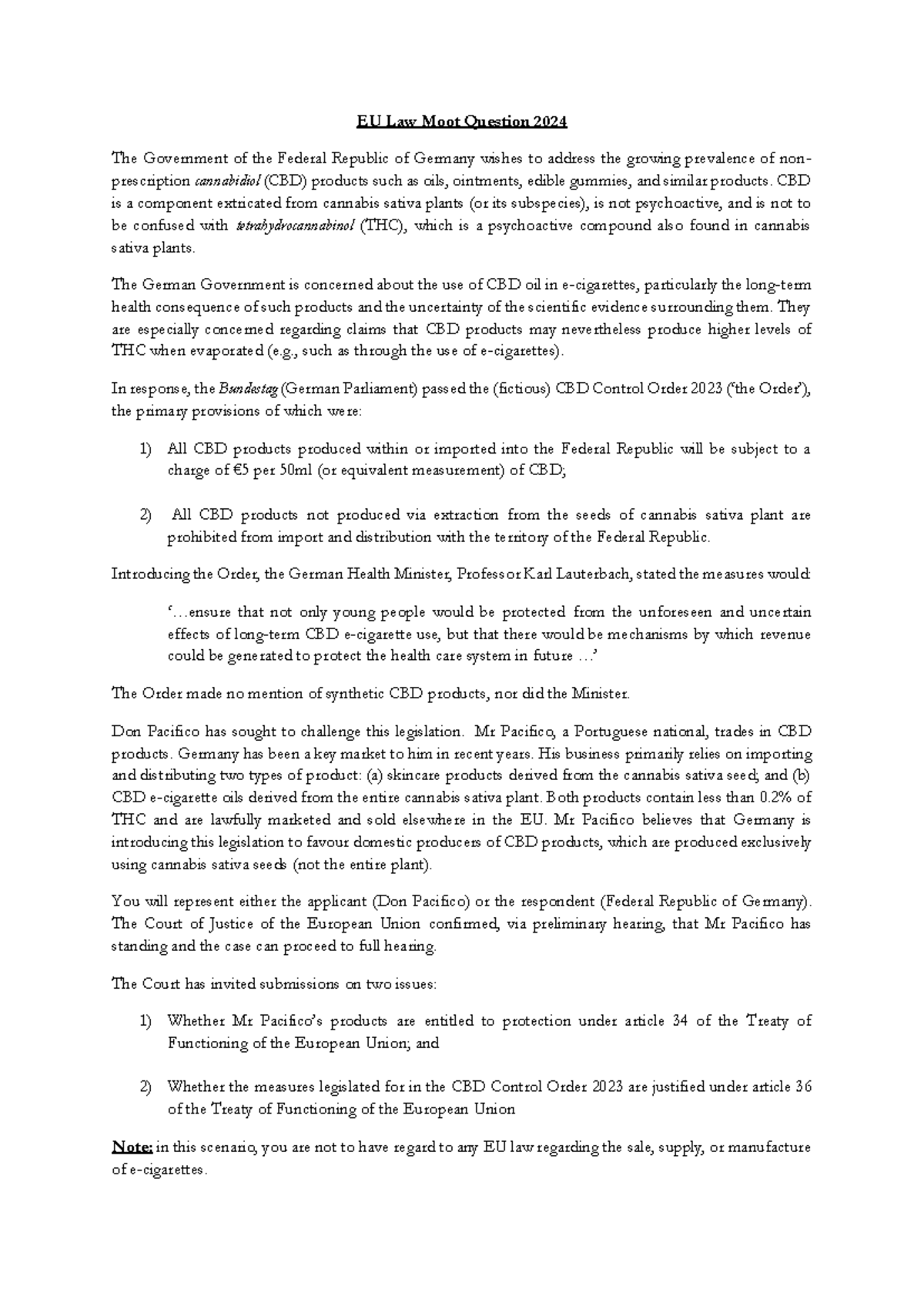 700c587f 38e7 465e 9ef0 0c6706957914 - EU Law Moot Question 202 4 The ...