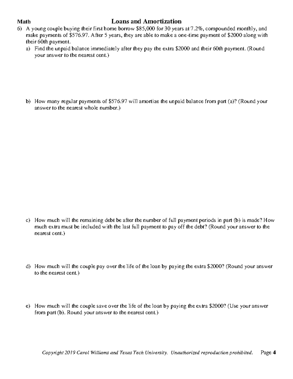 126116894 - Intro to Math Analysis 1330 - Math Loans and Amortization ...