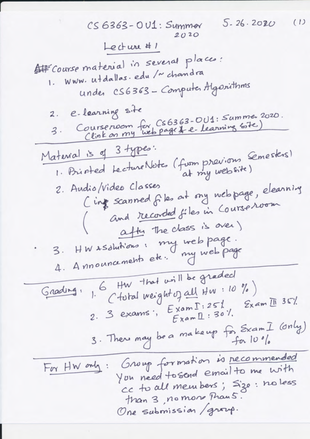 Lec 1 Lecture Notes For Design And Analysis Of Algorithms Cs Ou1