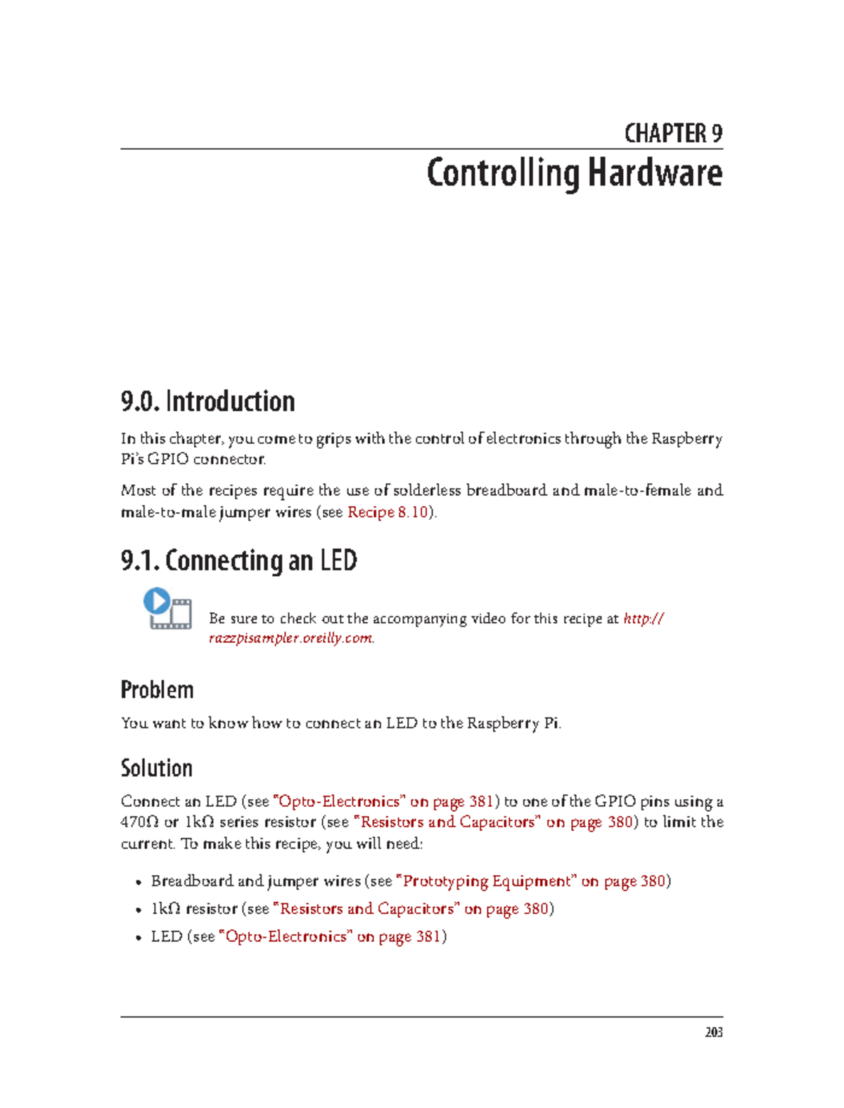 Chapter 09. Controlling Hardware - CHAPTER 9 Controlling Hardware 9 ...