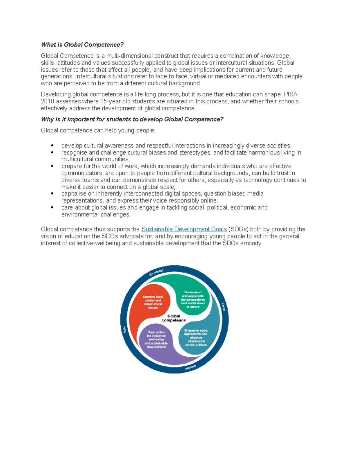 What is Global Competence - What is Global Competence? Global ...