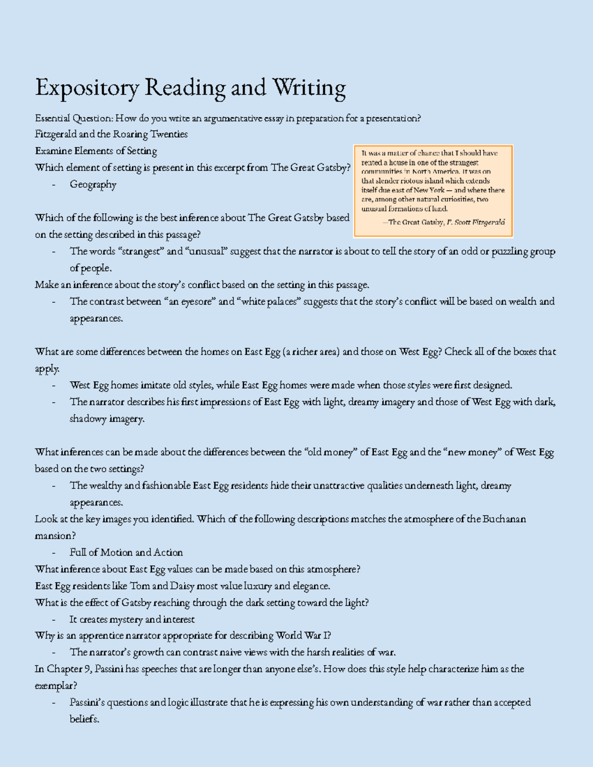 Nataly Solorzano Notes for Week 1 29 2024 Expository Reading and ...