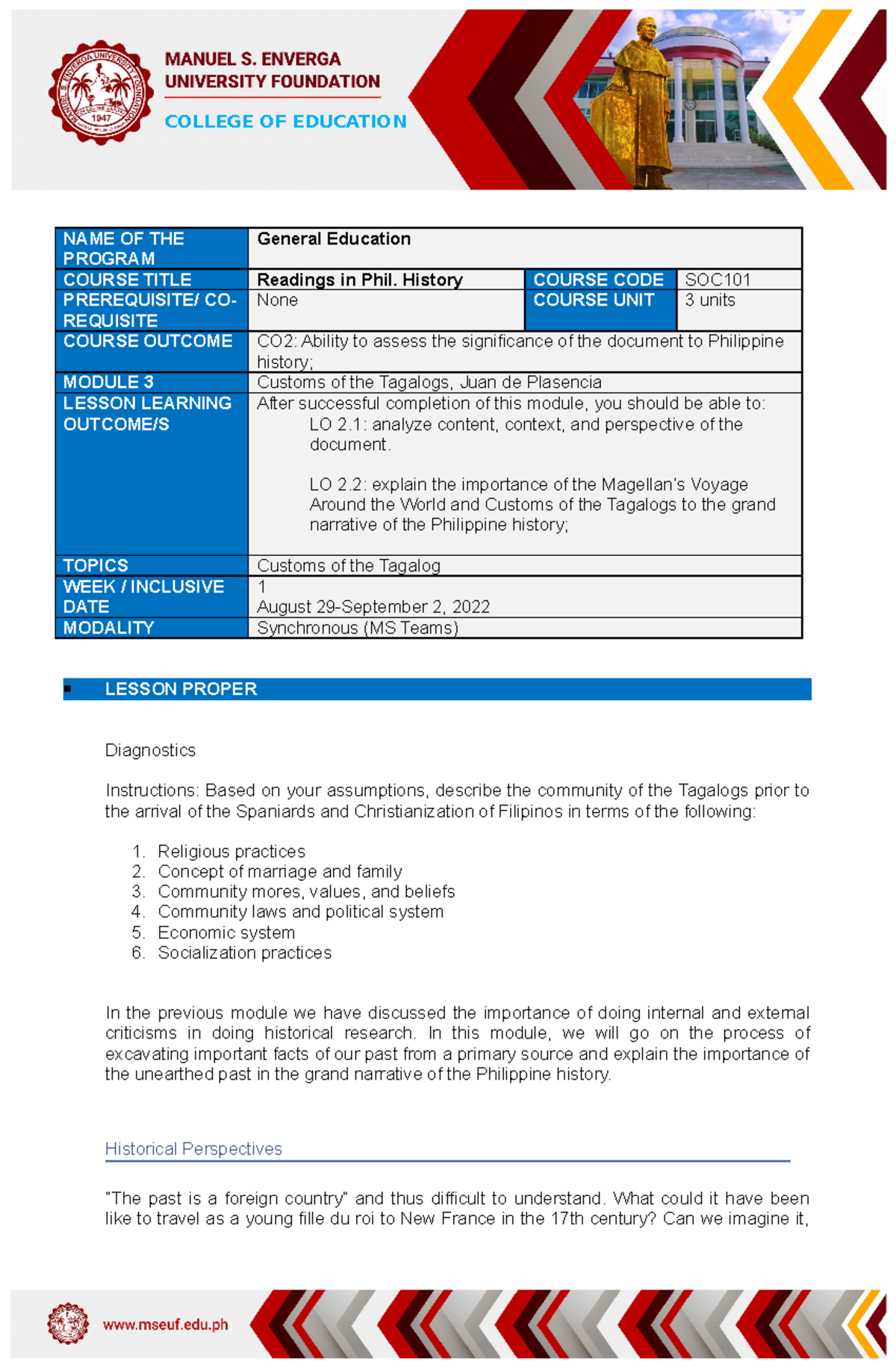 Module-3-SOC101 - Writing a Position Paper. The Ninth Ray Proposal ...