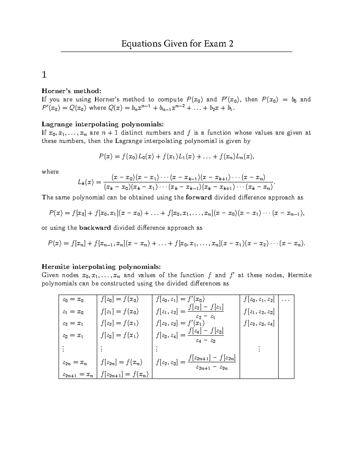 Review 2 Edit Equations Given For Exam 2 1 Method If You Are Using review-2-edit-equations-given-for-exam-2-1-method-if-you-are-using