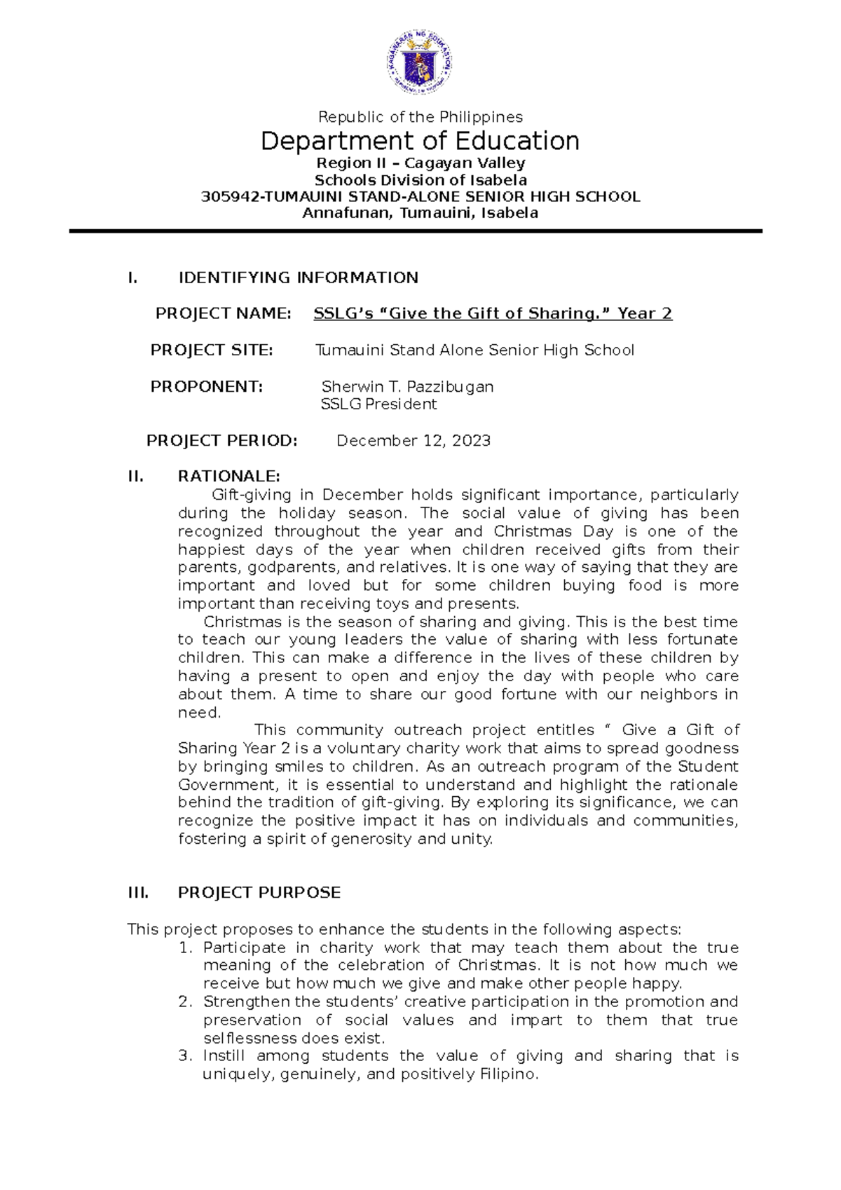 Project-Proposal - Gdhaiheghduduud - Republic of the Philippines ...