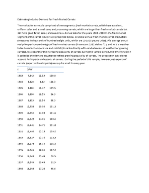 ECO 500 Final Milestone - Eco 500 Milestone Two 1 ECO 500 Final ...