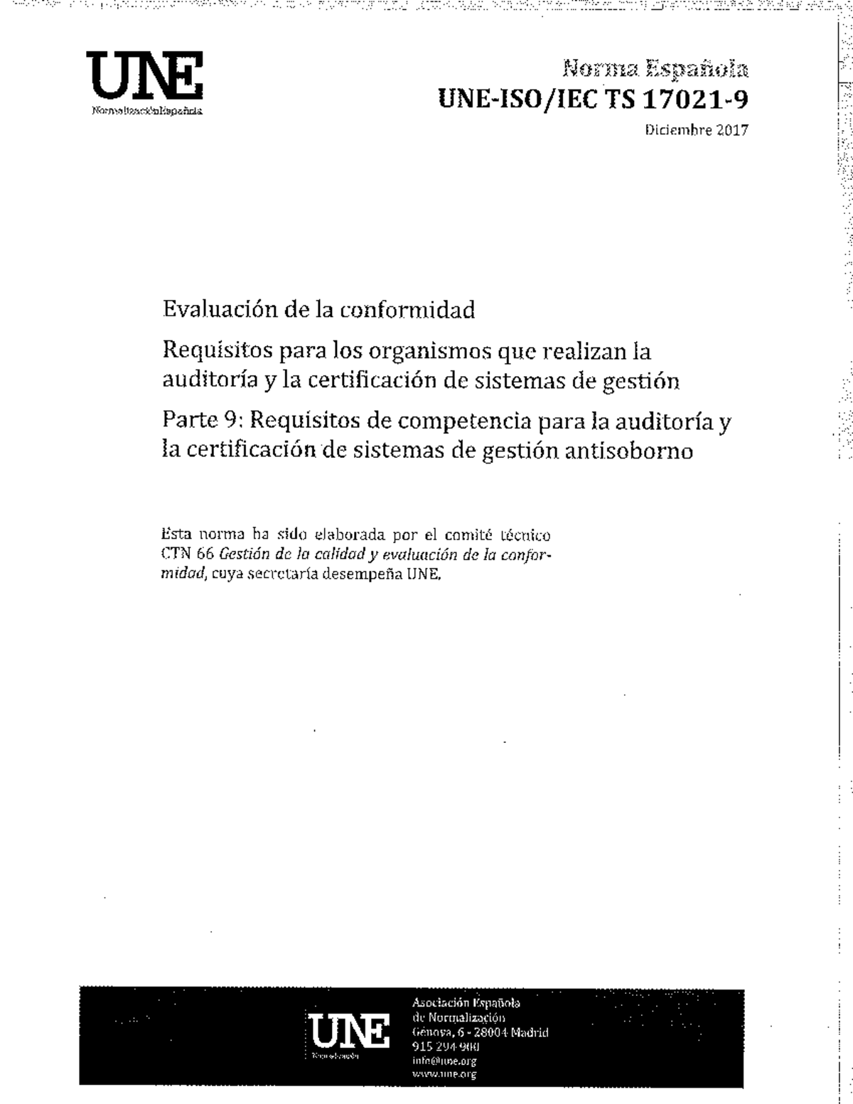 ISO -IEC 17021- 9 - read - ing industrial - Studocu