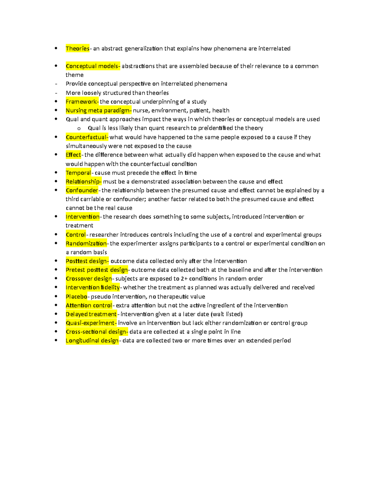 Research Vocab - Theories- an abstract generalization that explains how ...
