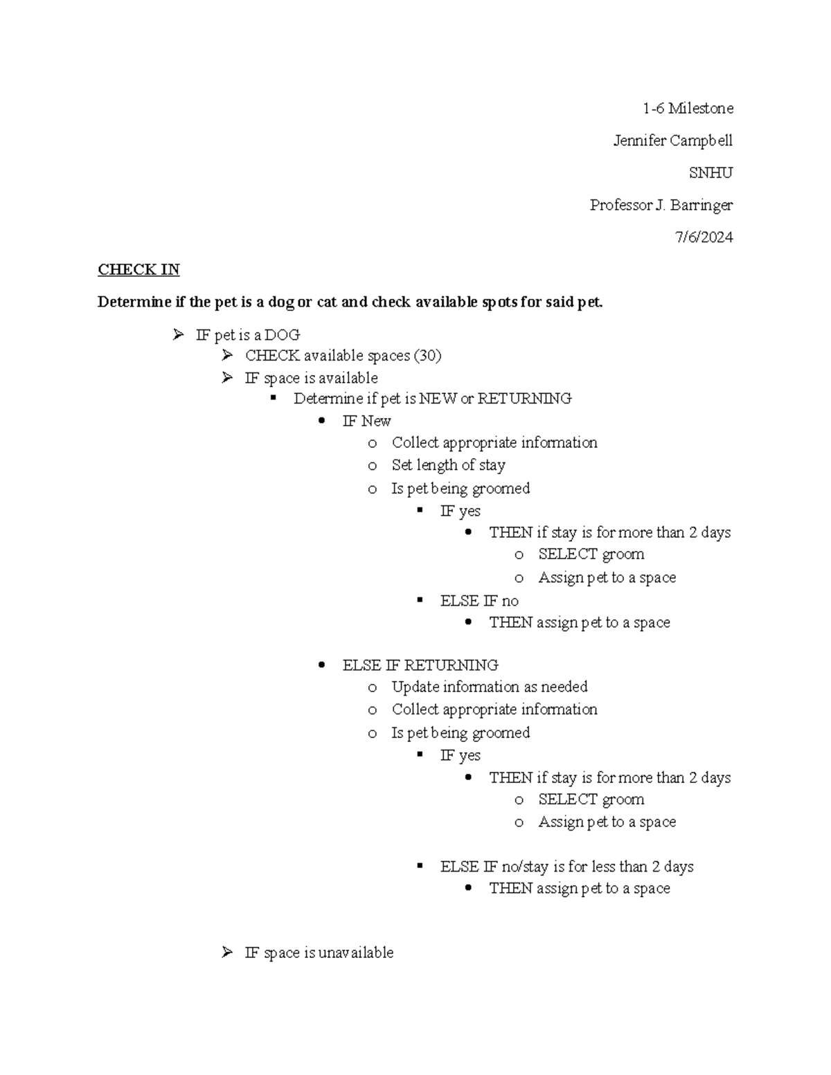 IT 145 Module 1Milestone Jennifer Campbell - 1-6 Milestone Jennifer Campbell SNHU Professor J ...