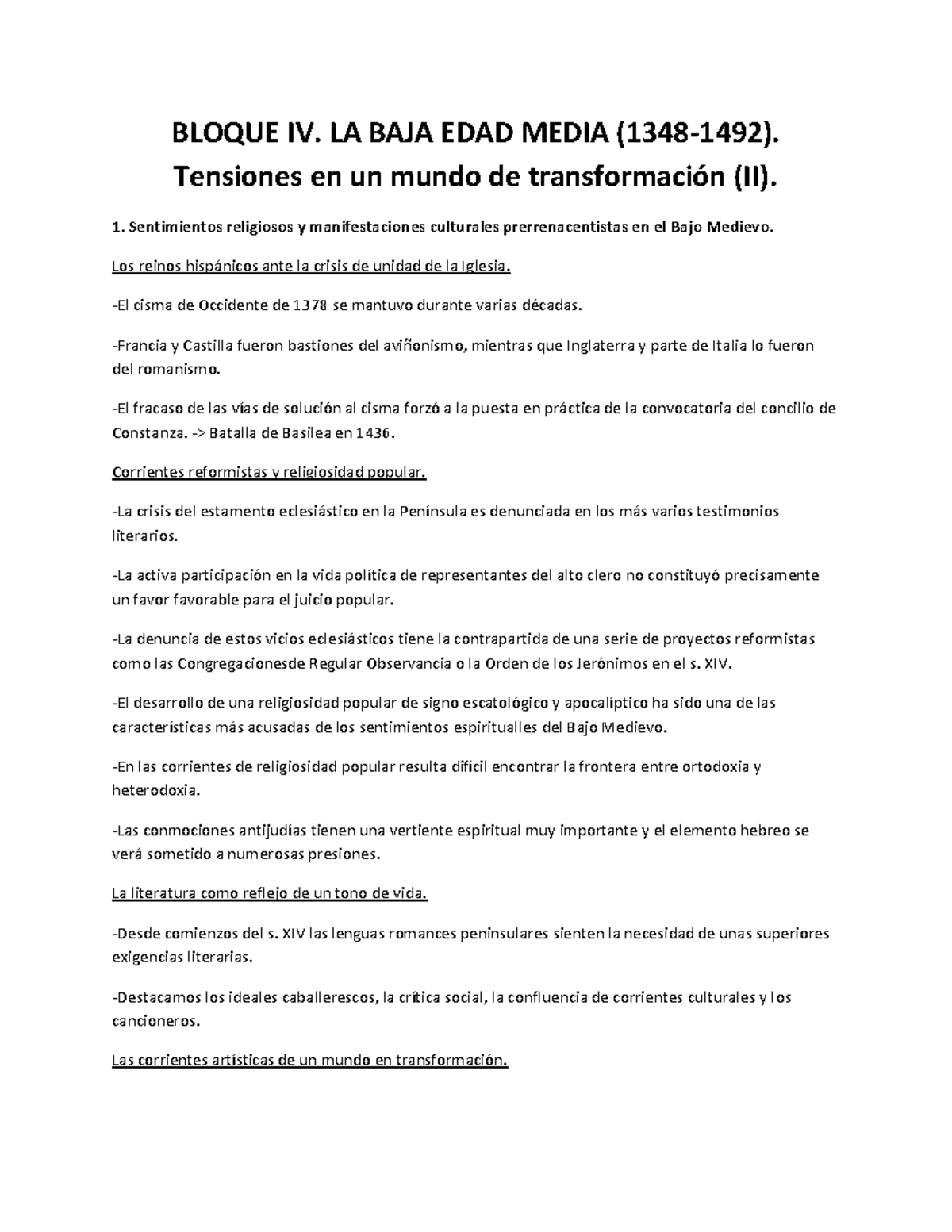 Historia de España en la Edad Media Tema 7 - Warning: TT: undefined function: 32 BLOQUE IV. LA ...