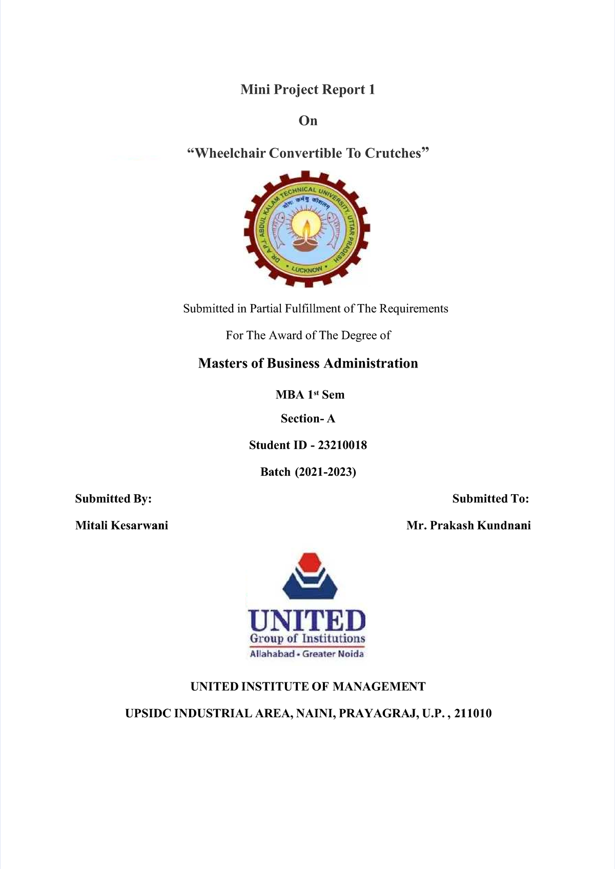 Pdf-new-mini-project-1-report compress - Mini Project Report 1Mini Project Report 1 OnOn ...