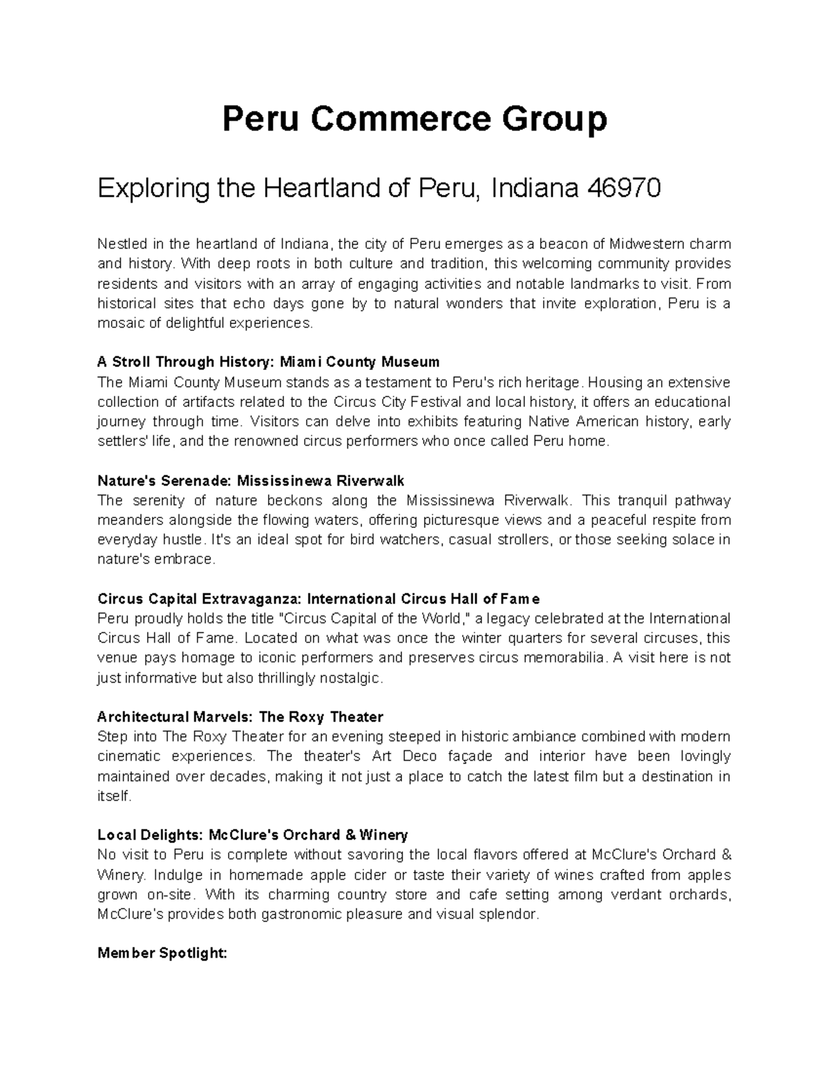 Peru Commerce Group - dsds - Peru Commerce Group Exploring the ...