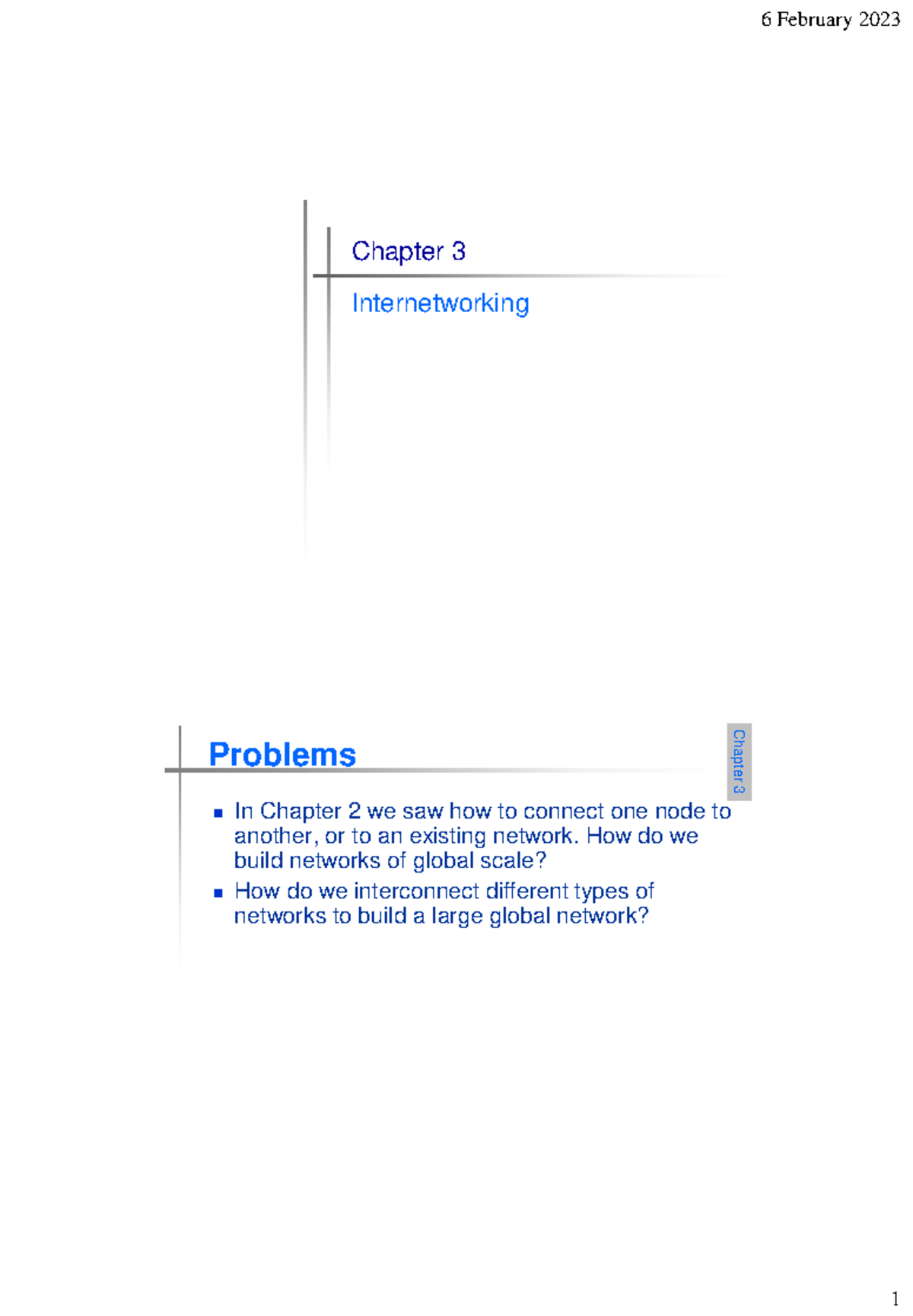 Chapter 3 Internetworking - Chapter 3 Internetworking Computer Networks: A Systems Approach, 5e ...
