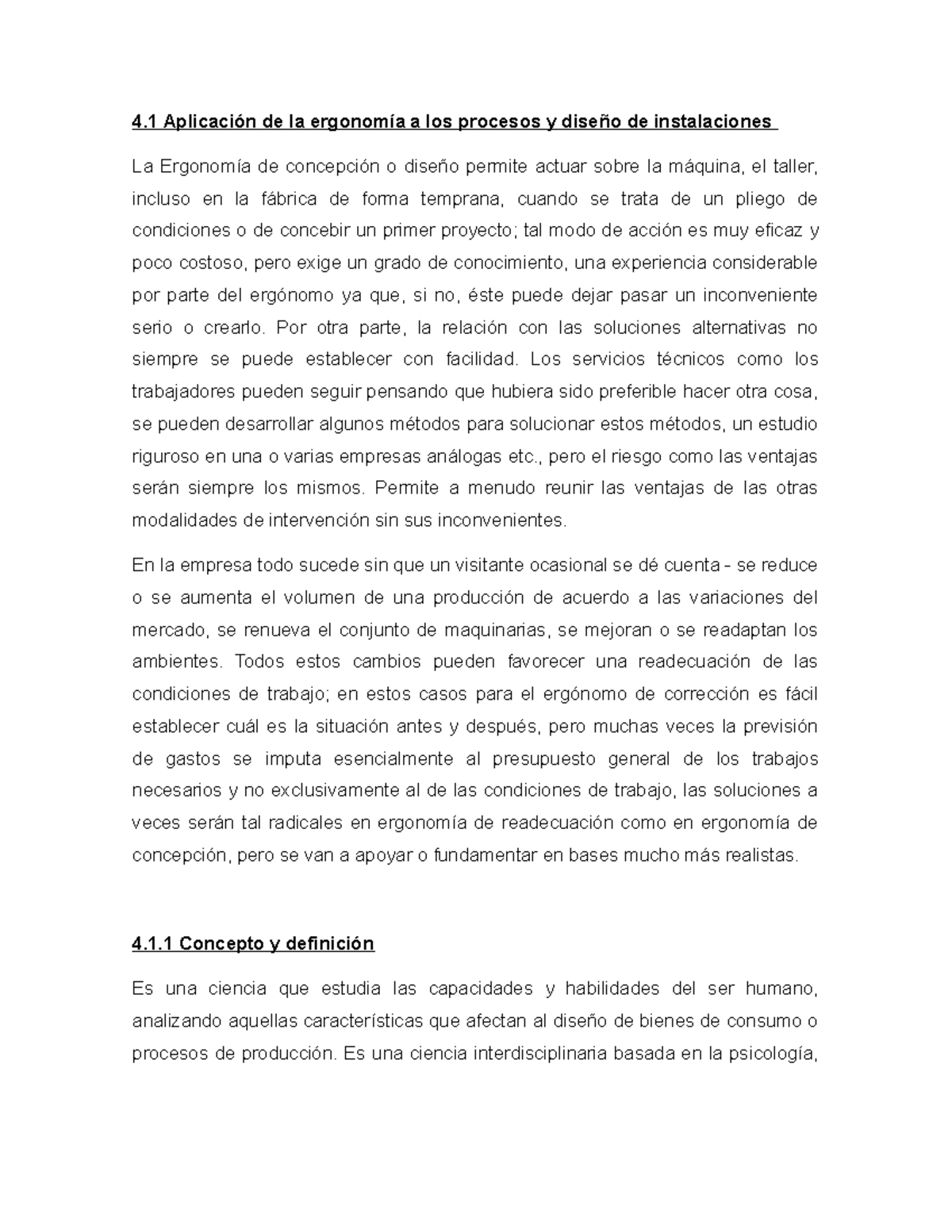 Ergonomía - 4 Aplicación de la ergonomía a los procesos y diseño de ...