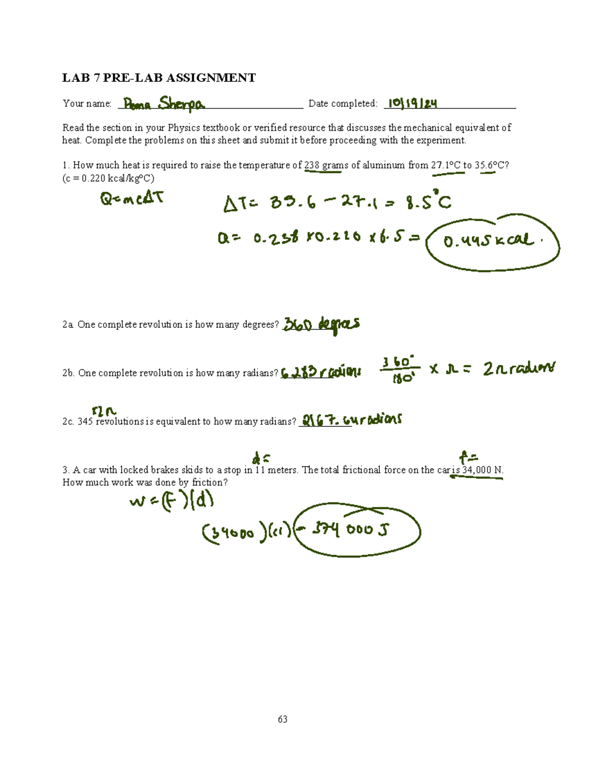 Pre-Lab Assignment 7b - 63 LAB 7 PRE-LAB ASSIGNMENT Your name ...