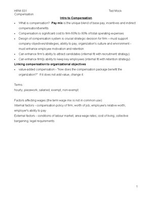 Compensation Project two - An outlier is a data set that is different ...