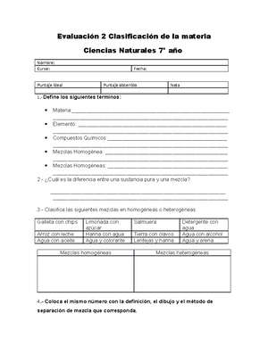 7mo - Planificacion Ciencias naturales 7 básico - Asignatura: Ciencias ...
