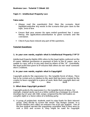 [Tutorial] 1.1 & 1.2 Introduction to Law and the SGP Legal System ...